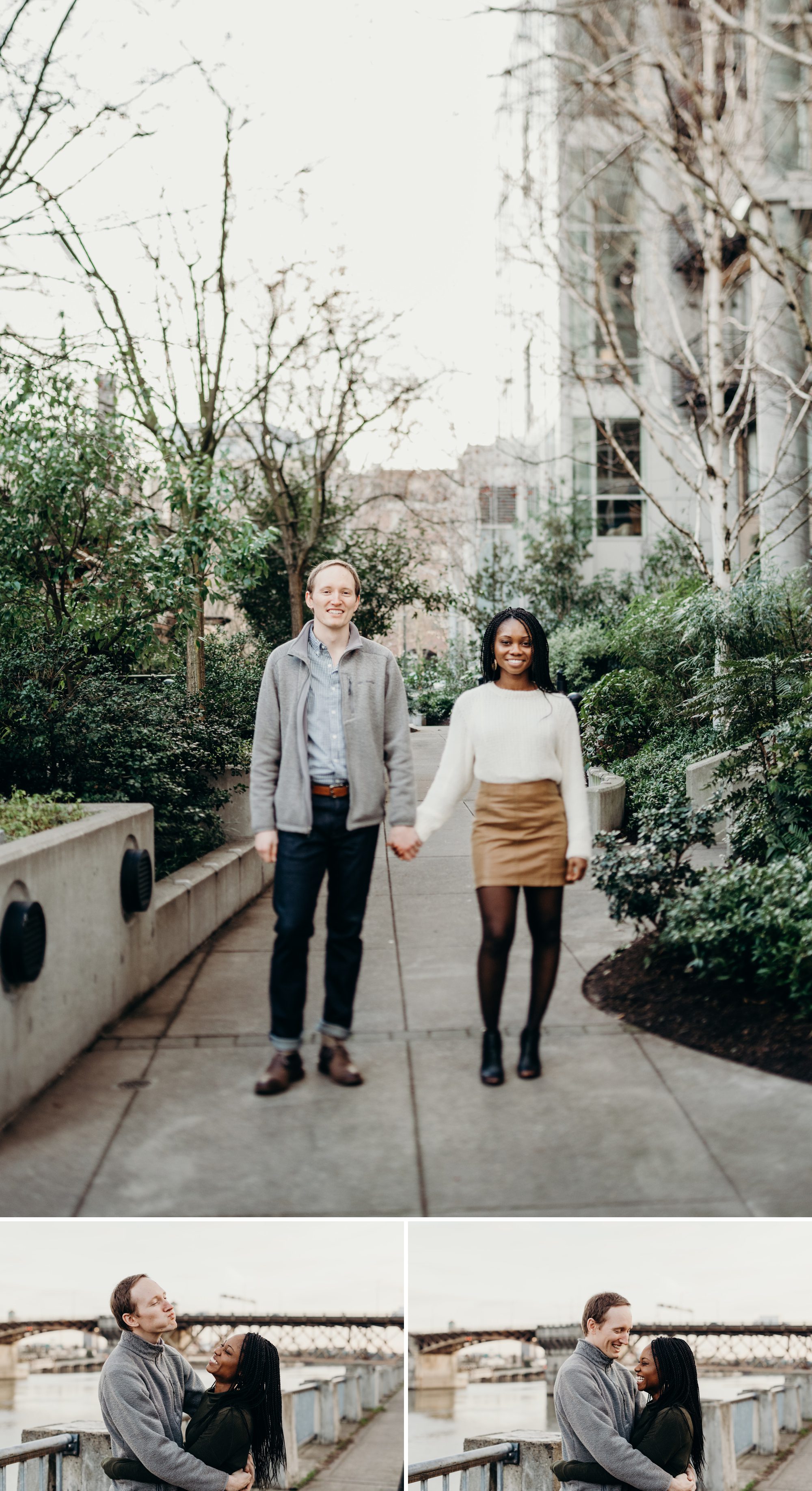 Urban Portland Engagement | Alicia & Trenton in Portland, Oregon