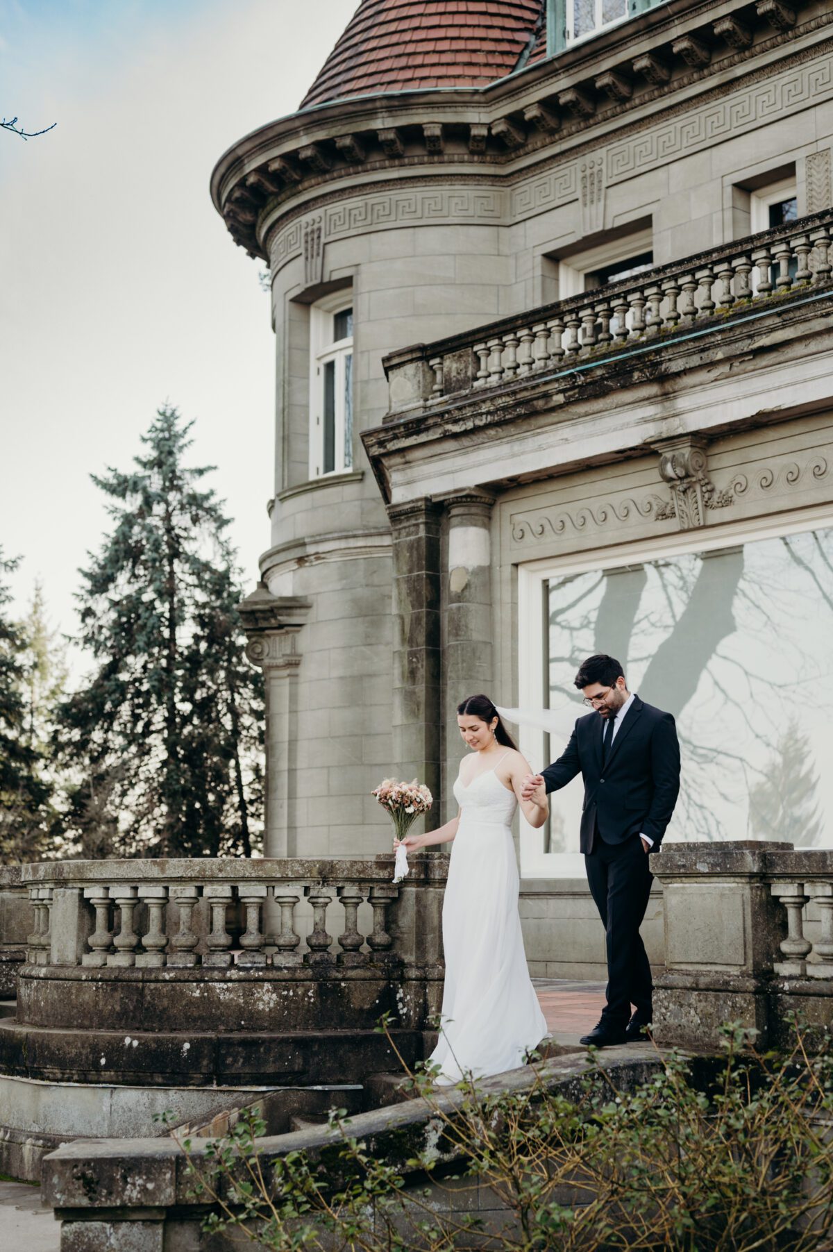 Pittock Mansion Elopement by Briana Morrison Photography